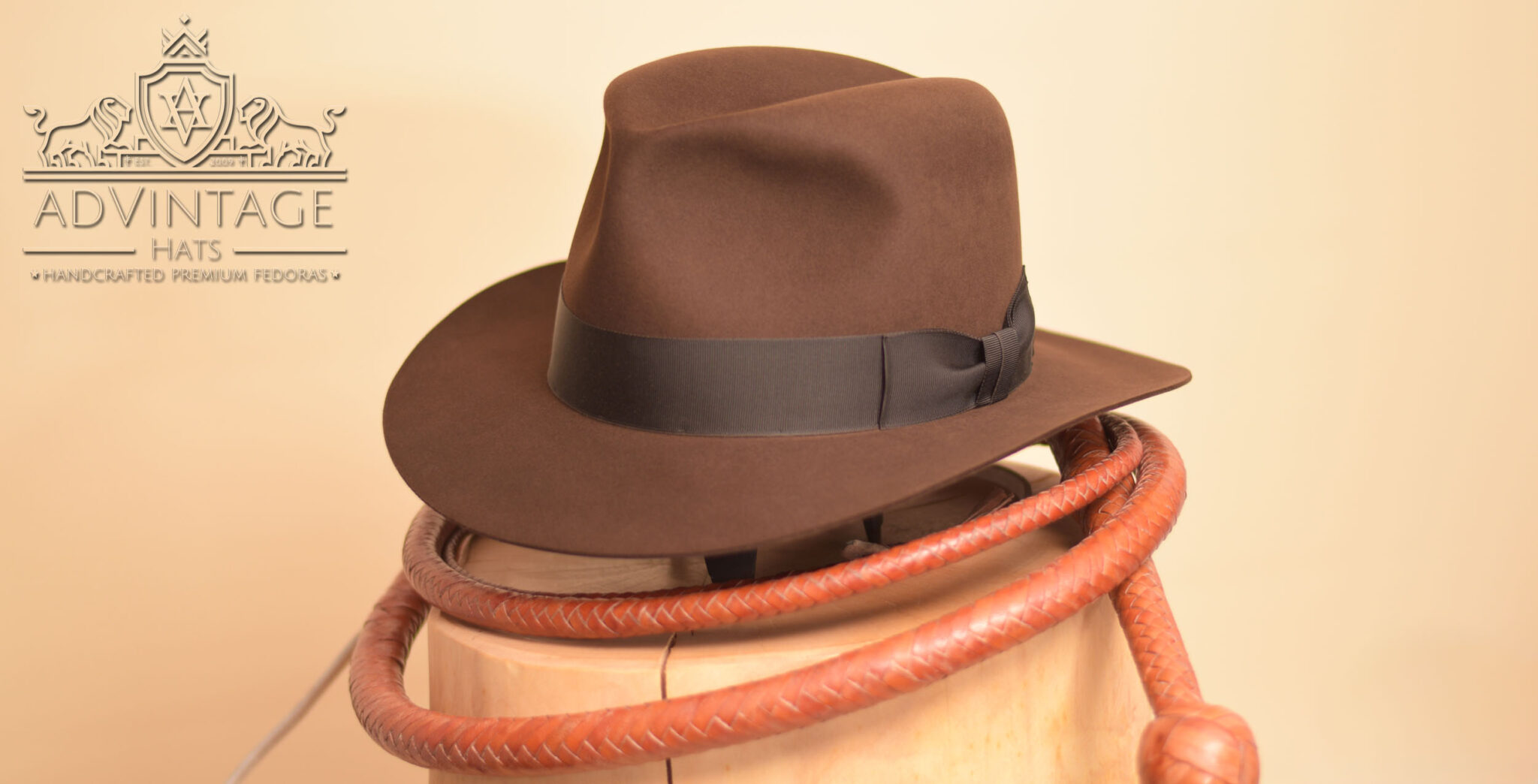 MasterPiece Temple Fedora Hat (Mine Scene) in True-Sable – adVintage
